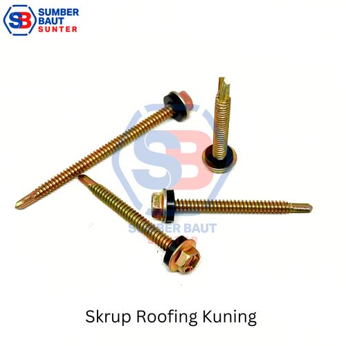 Jual Skrup Roofing Kuning Karet 2,5 cm 12x25 SDS - Jakarta Utara ...