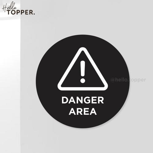 Jual Danger Area Sign Board Akrilik Tempel Dinding Papan Acrylic ...