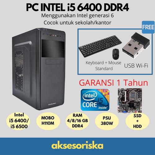 Jual PAKET CPU / PC RAKITAN Komputer Intel Core i5 6400 DDR4 Gen 6 - RAM 4GB, SSD 256 NO HDD ...