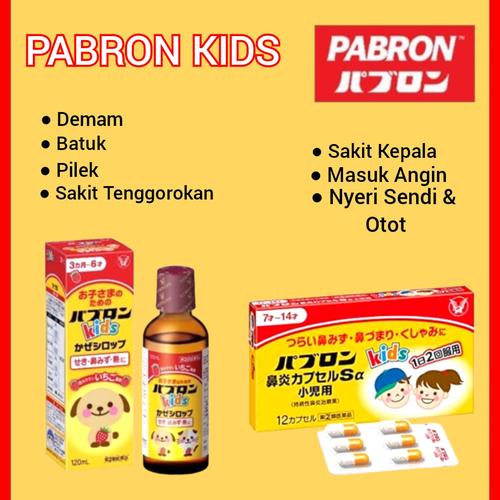 Jual Pabron Kids Syrup Capsule Obat Demam Anak Obat Pilek Batuk Anak ...
