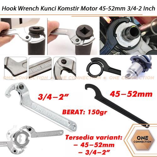 Jual Hook Wrench Kunci Komstir Motor 45-52mm 3/4-2 Inch Konci Kait Pass ...