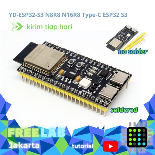 Jual YD-ESP32-S3 N8R8 N16R8 ESP32 S3 DevKit Type C ESP32-S3-WROOM PSRAM ...