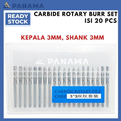 Jual Rotary Burr Set 20 PCS - Mata Tuner 3x3 Mata Borcun Mata Tunner 2 ...