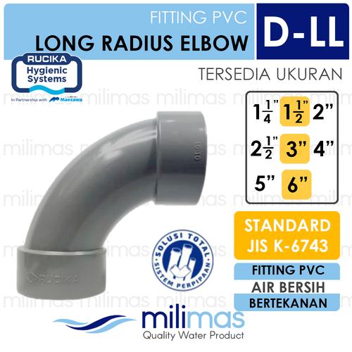 Jual RUCIKA Large Radius Elbow D-LL - BOH uPVC Grade D - 1-1/4" - Kota Surabaya - MILIMAS ...
