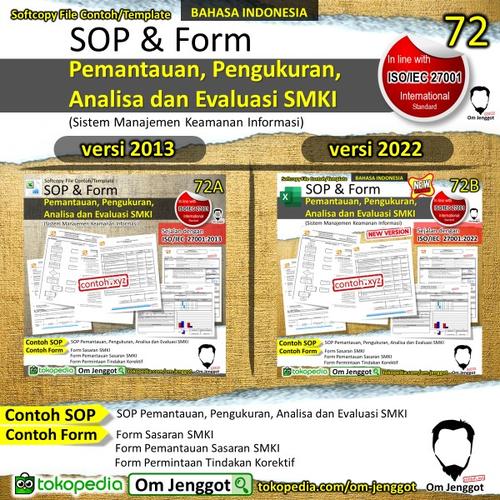 Jual SOP Pemantauan, Pengukuran, Analisa & Evaluasi SMKI, ISO/IEC 27001 ...