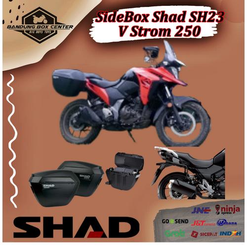 Jual SideBox Shad SH23 SH 23 Suzuki V Strom 250 Side Box Shad SH23 ...