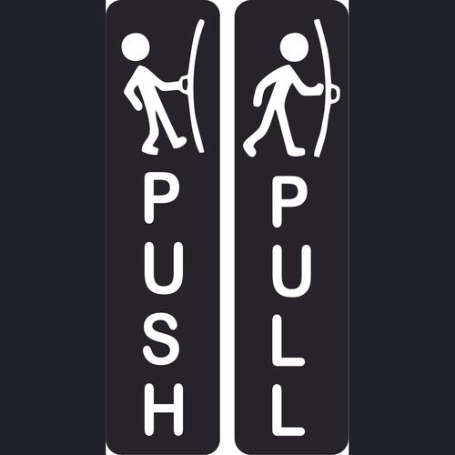 Jual Push Pull Sign Board Akrilik Papan Tanda PUSH PULL - Jakarta Utara ...