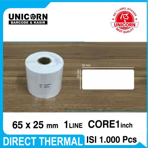 Jual Stiker Barcode Label Thermal - 65x25 mm / 65x25mm / 65 x 25 mm ...