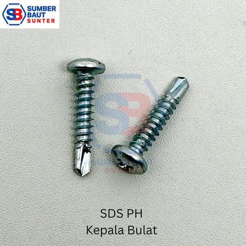 Jual SDS PH 8x13 Skrup Roofing Pan Head Self Drilling Screw - Jakarta ...