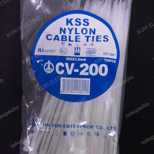 Jual Kabel Ties Cable Tie 3.6 x 200mm (20cm) CV 200 KSS - Putih - Jakarta Pusat - KORI ELEkTRIC ...