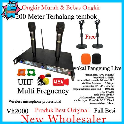 Jual Mic wiress Live panggung Hicraft Original VH2000 Original Vokal HD 2ch - Jakarta Barat ...