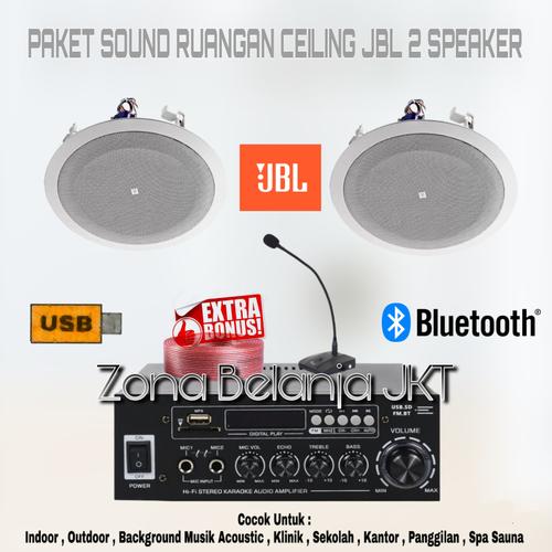 Jual PAKET SOUND RUANGAN SPEAKER CEILING JBL 8 INCH 2 SPEAKER ( SET 1 ...