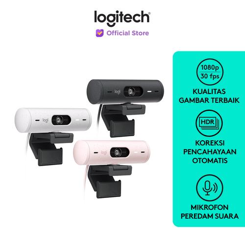 Promo Logitech Brio 500 Webcam Full HD HDR dan Noise Cancelling ...
