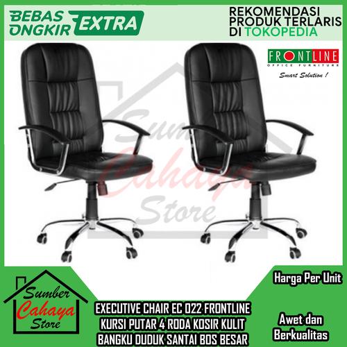 Jual [Instant] CHAIR EC 022 FRONTLINE KURSI KANTOR BANGKU BOS PUTAR 4 RODA - Kota Palembang ...