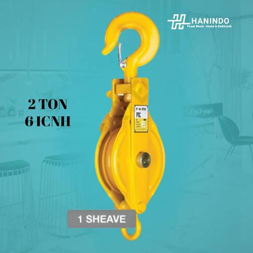 Jual Snatch Block / Pulley Block Hook 2 Ton - 6" K-Type 1 Sheave ...