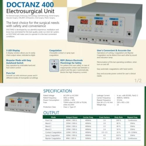 Jual Esu Couter Doctanz 400 Watt / Electrosurgical unit alat bedah ...