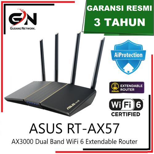 Jual ASUS RT-AX57 AX3000 Dual Band WiFi 6 Extendable Router AX57 ...