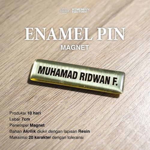 Jual Kemenkuy Name Tag Dada Magnet Premium/Pin Magnet/Nama Dada Magnet ...