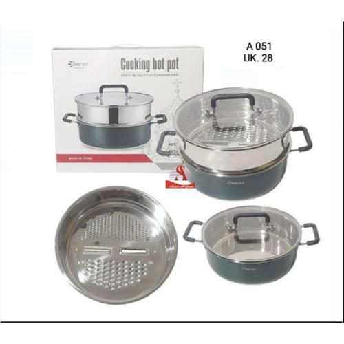 Jual Panci Steamer/ Panci pengukus lubang besar kukus Stainless Steel ...