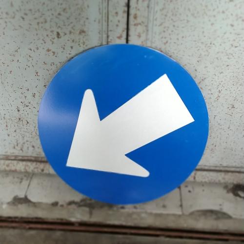 Jual Rambu Murah! Tanda Panah Arah Biru - Jakarta Barat - KSO Safety ...