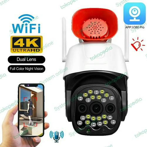 Promo Kamera IP CCTV Speed Dome 8MP PTZ NetCam Monitoring Auto Tracking ...