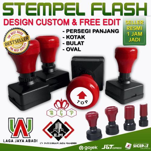 Jual Stempel Warna Flash I Otomatis Design Custom - kecil, 1 warna - Kecil, 1 Warna - Jakarta ...