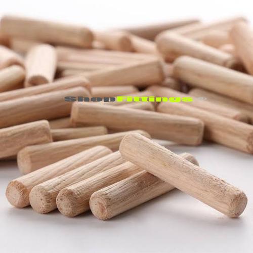 Jual Dowel Kayu Pasak Ulir Pen Stik Bulat Wood Dowels Pin 6 8 10 mm X ...