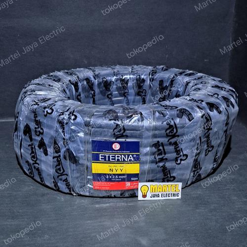 Jual Kabel listrik Nyy 3x2,5mm ETERNA / kabel engkel [ ecer per 1 meter ...