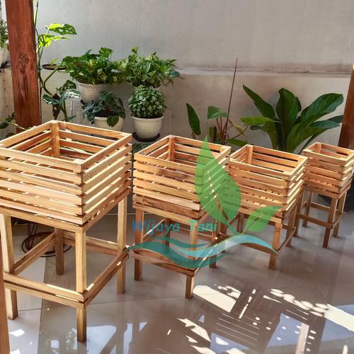 Jual Pot Anggrek Kayu Model Gramma | Pot Kayu Anggrek Jati Oven ...