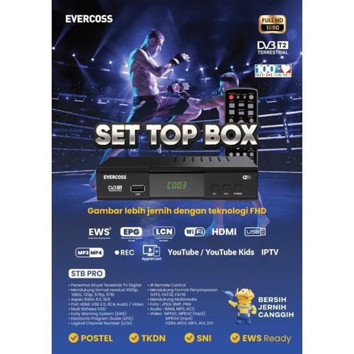 Jual EVERCOSS SET TOP BOX TV DIGITAL RECEIVER DVB T2 FULL HD STB MAX ...