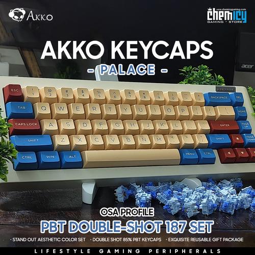 Jual Akko Palace PBT Double Shot Keycaps 187 set OSA Profile - Jakarta ...