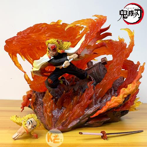Promo Action Figure LED Kyojuro Rengoku Kimetsu No Yaiba Mugen Train ...