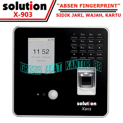Jual Fingerprint SOLUTION X903 / Mesin Absen Sidik Jari, Wajah, Kartu X ...