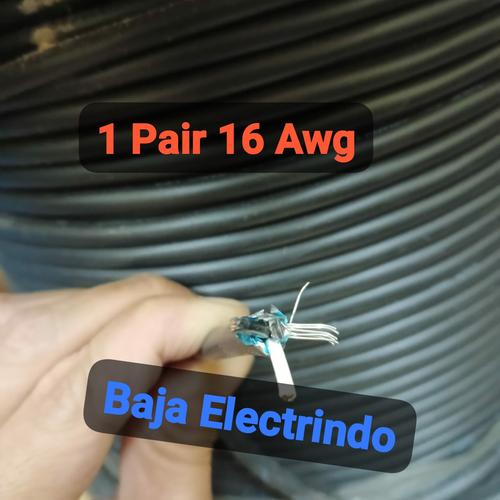 Jual Kabel STP 1pair 16Awg KABEL @100Mtr Shielded 1 pair 16 Awg 2464 ...