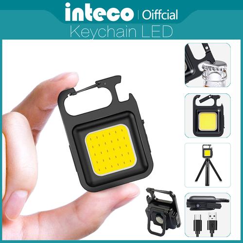 Promo Mini Cob Keychain Lampu Senter Led Portable Light Usb ...