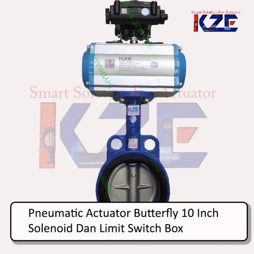 Jual Pneumatic Actuator Butterfly 10 inch with Solenoid & Limit Switch ...