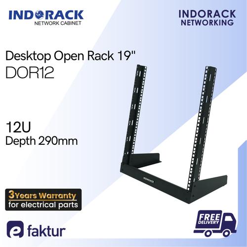 Jual Indorack Desktop Open Rack 12U Rak Audio Receiver Patch Panel ...