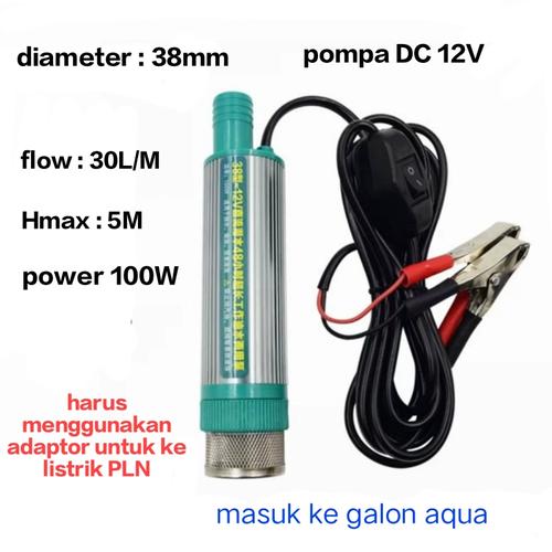Jual Pompa Air Celup Solar Diesel 39mm Submersible Pump - 24V - Jakarta ...