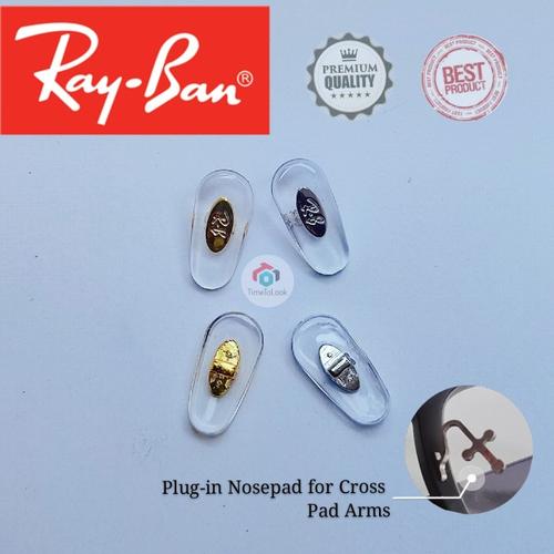 Jual Nose Pad Kacamata Rayban Otentic Type Pad Arm Cross Stick Original ...