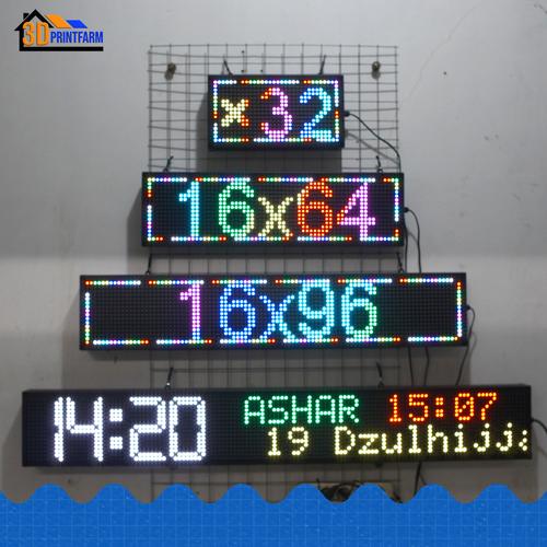 Jual RGB outdoor running text/moving sign led display berbagai ukuran ...