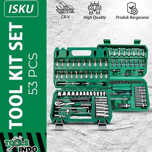 Jual ISKU Kunci Sok Set 53 Pcs Tool Kit Set Motor Lengkap Kunci Shock ...