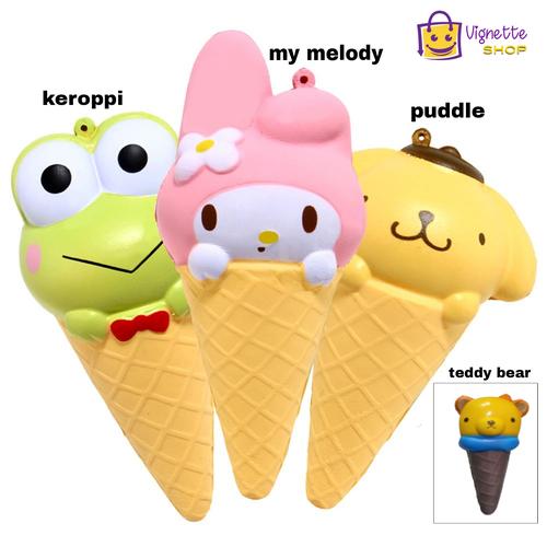 Jual Squishy Ice Cream Cone Character Lucu - Teddy bear - Kota Malang ...