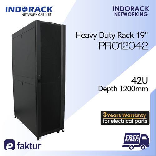 Jual Indorack Heavy Duty Rack 42U Perforated Rak 19" Depth 1200mm ...