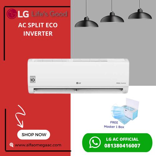Jual AC LG SPLIT NEW ECO INVERTER 2 PK T18EV5 | AC LG SPLIT 2 PK NEW ...
