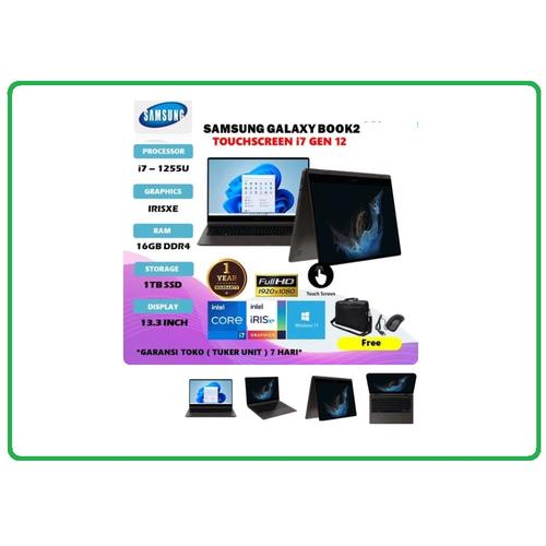 Jual SAMSUNG GALAXY BOOK 2 X360 AMOLED TOUCH i7 1255 13 FHD 16GB 1TBSSD ...