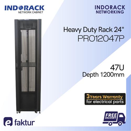 Jual Indorack Heavy Duty Rack 47U Perforated Rak 24" Depth 1200mm ...