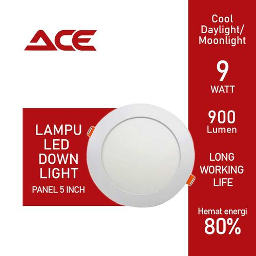 Jual LAMPU LED ACE DOWNLIGHT PANEL 5" - 9W - Moonlight - Kota Surabaya ...