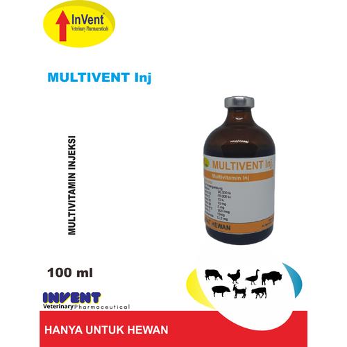 Jual Obat Hewan MULTIVENT Inj 100 ml Invent - Multivitamin - Kab ...