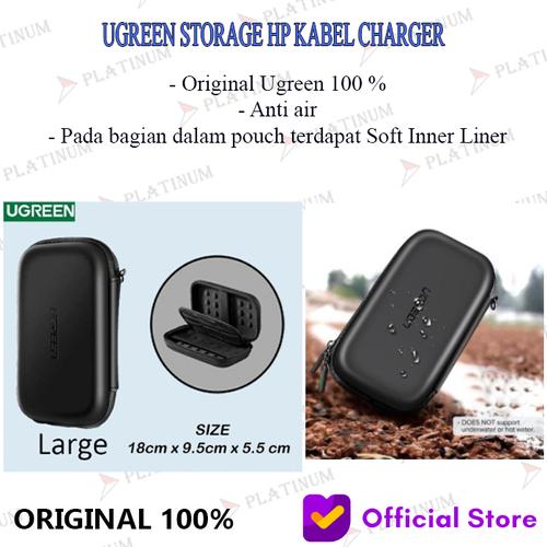 Jual UGREEN Box Tempat Kabel HD Charger Earphone Case Storage Pouch Bag ...