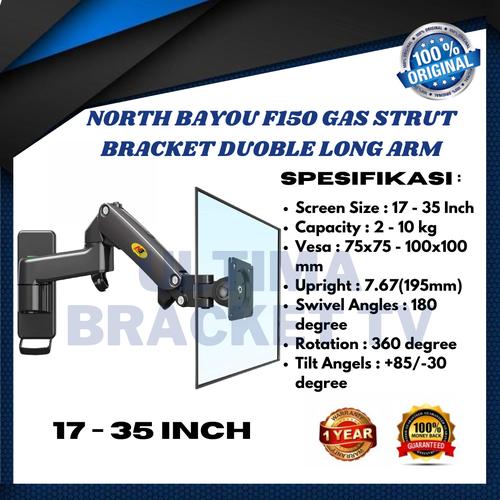 Promo NORTH BAYOU NB-F150 Monitor Arm Bracket Vesa Wall Mount 17-27 ...